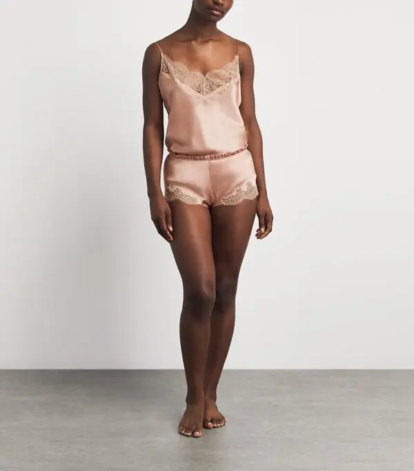 Carine Gilson Silk Cérès Pyjama Shorts