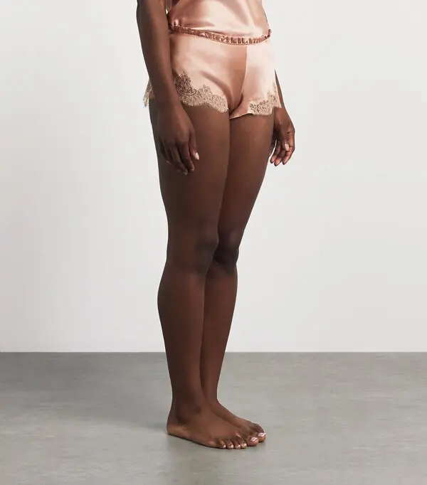 Carine Gilson Silk Cérès Pyjama Shorts