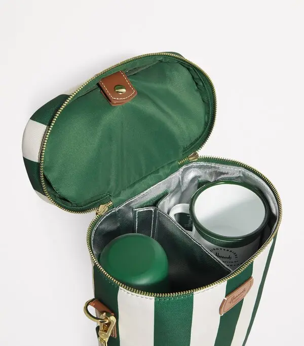 Harrods Striped Drinks Bag