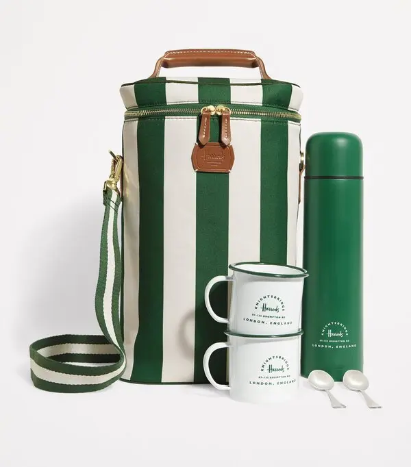 Harrods Striped Drinks Bag