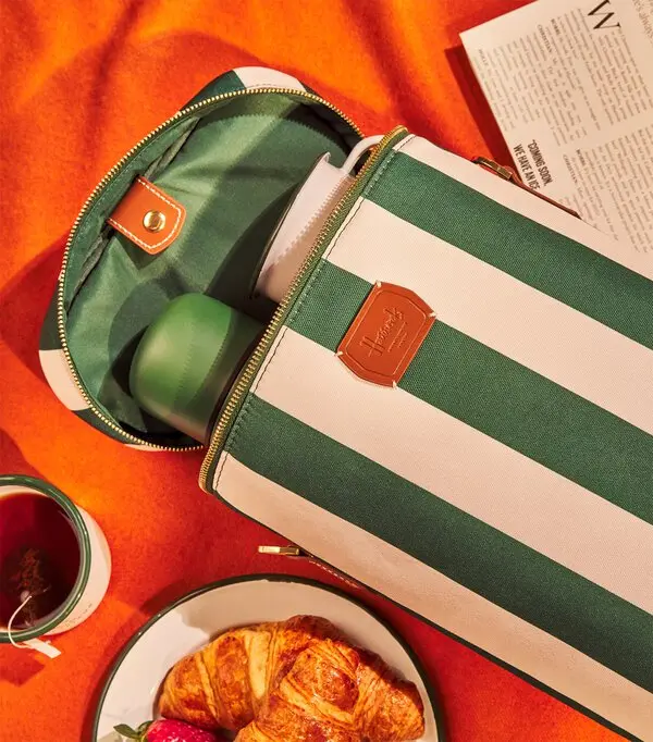 Harrods Striped Drinks Bag