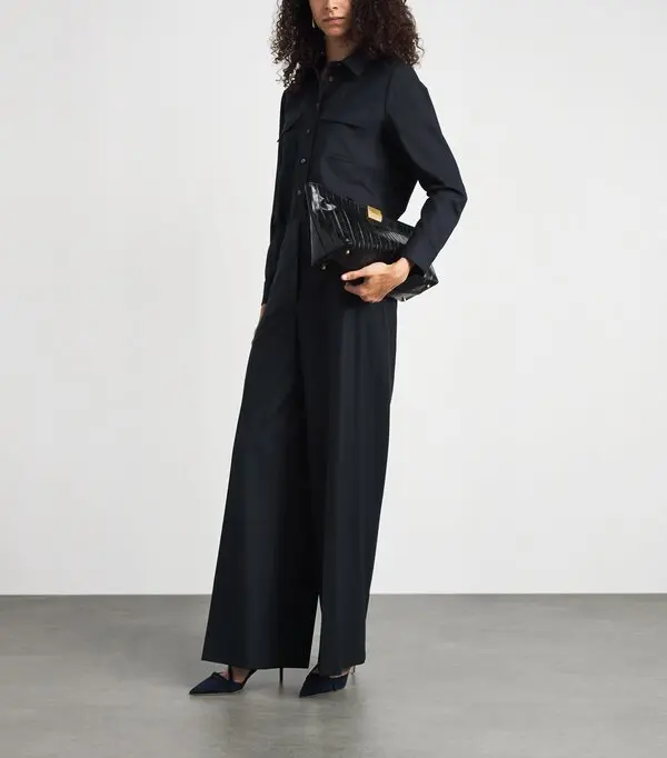 Lafayette 148 New York Thames Linen Wide-leg Trousers