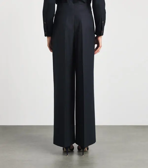Lafayette 148 New York Thames Linen Wide-leg Trousers