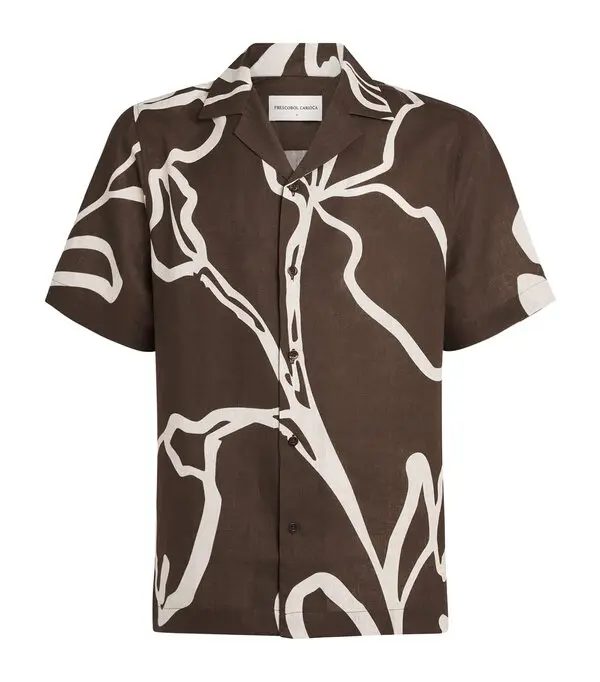 Frescobol Carioca Linen Floral Roberto Shirt