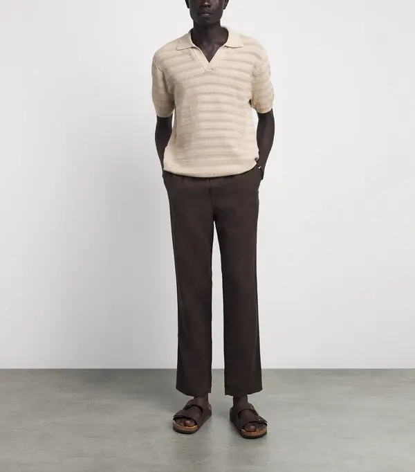 Frescobol Carioca Cotton Jacquard Rino Polo Shirt