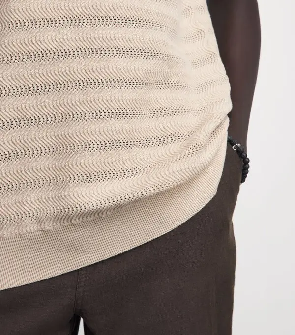 Frescobol Carioca Cotton Jacquard Rino Polo Shirt