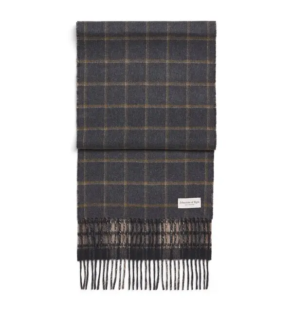 Johnstons Of Elgin Cashmere Double-face Scarf - Brown