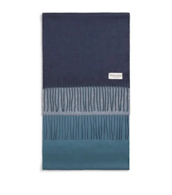 Johnstons Of Elgin Cashmere Ombré Scarf - Blue