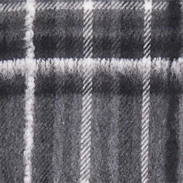 Johnstons Of Elgin Cashmere-silk Tartan Scarf - Grey