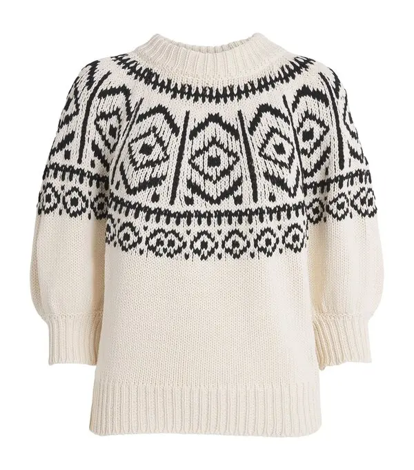 Altuzarra Geometric Jacquard Knit Sweater