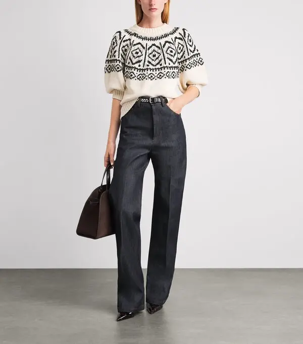 Altuzarra Geometric Jacquard Knit Sweater