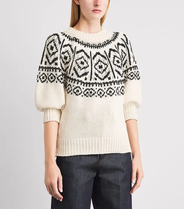 Altuzarra Geometric Jacquard Knit Sweater