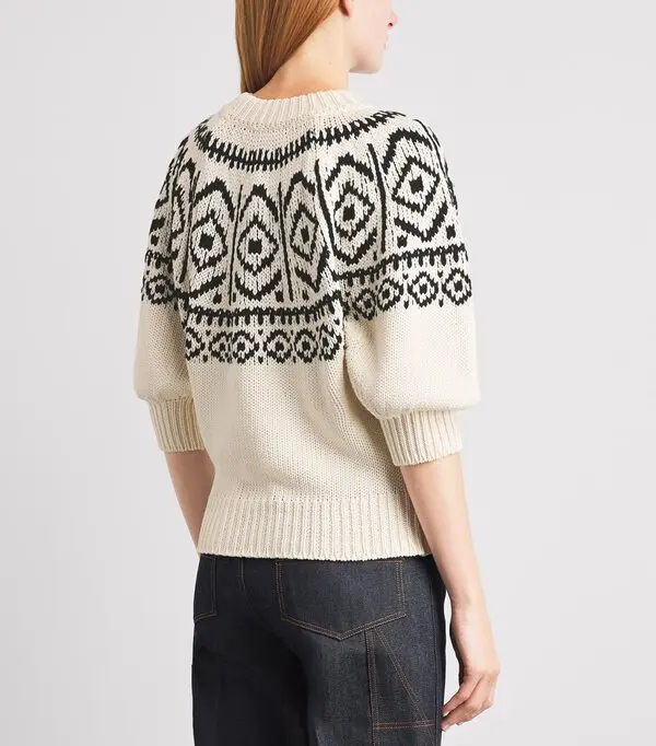 Altuzarra Geometric Jacquard Knit Sweater