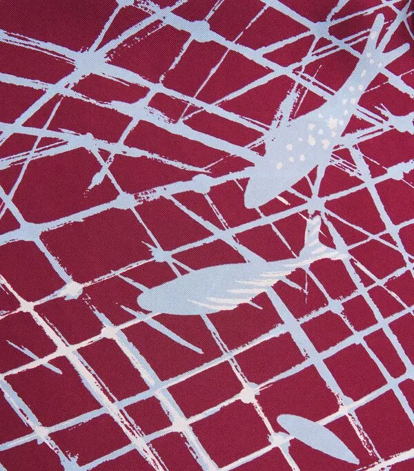 Altuzarra Silk Fishnet Print Scarf