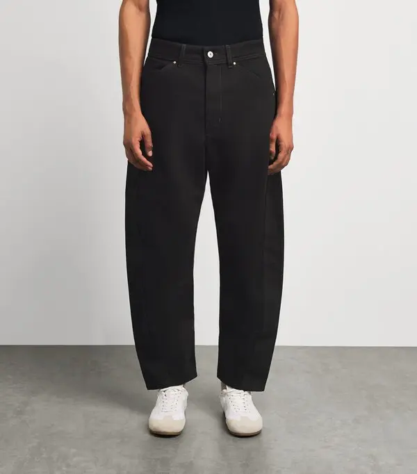 LEMAIRE Twisted Workwear Barrel Jeans - Black