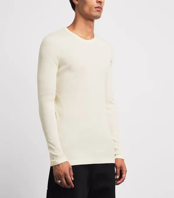 LEMAIRE Ribbed Cotton Long-sleeve T-shirt