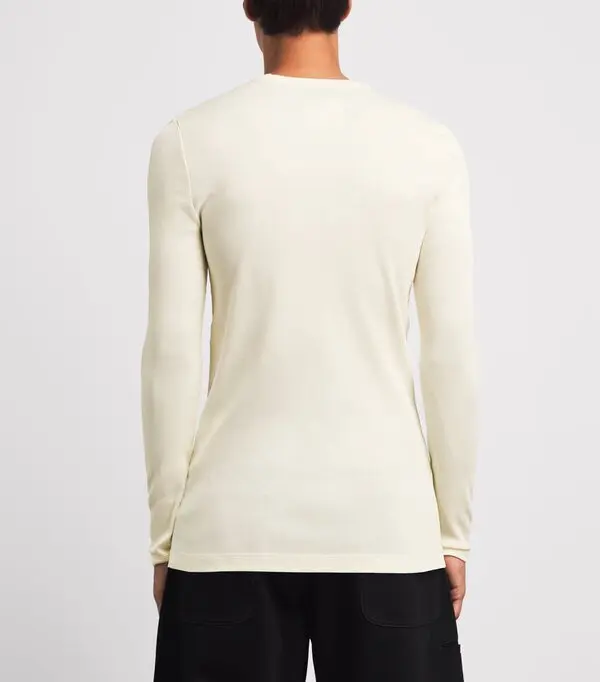 LEMAIRE Ribbed Cotton Long-sleeve T-shirt