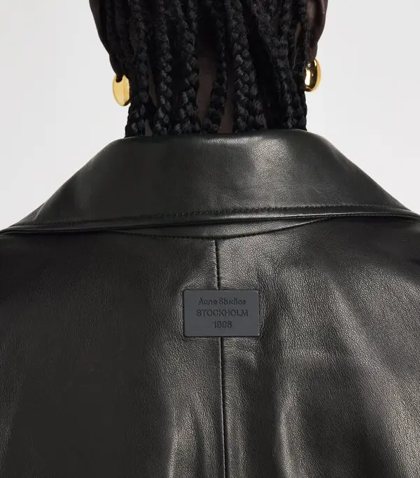 Acne Studios Leather Bomber Jacket
