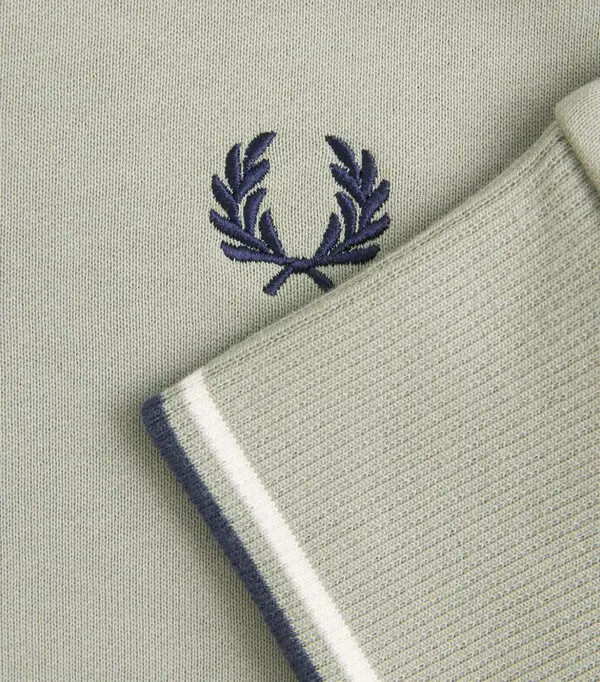 Fred Perry Cotton Half-zip Sweatshirt - Green