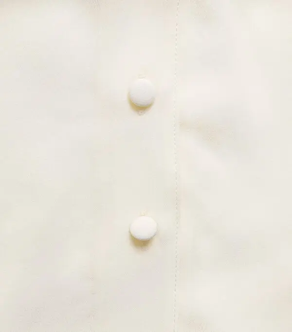 FRAME Silk Gala Shirt - Ivory
