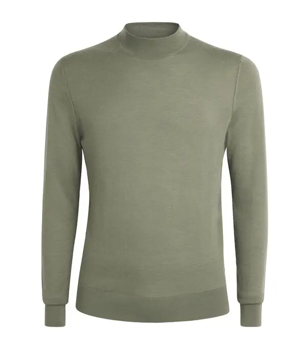 Colombo Cashmere Mock-neck Sweater