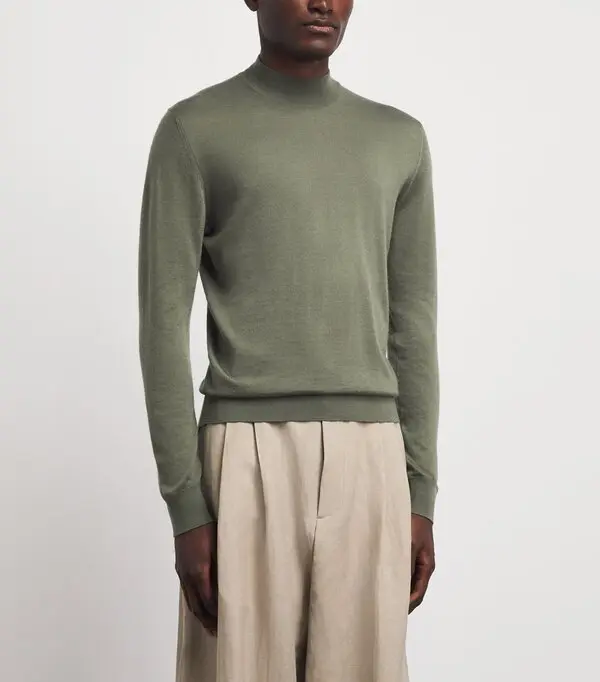 Colombo Cashmere Mock-neck Sweater