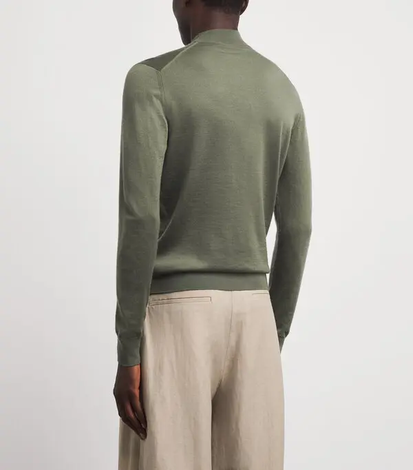 Colombo Cashmere Mock-neck Sweater