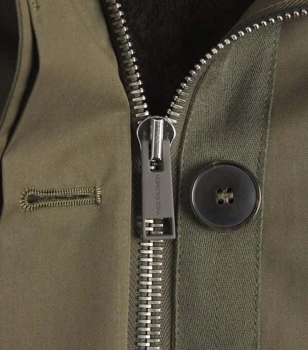 YVES SALOMON Down Fur-trim Technical Parka Coat