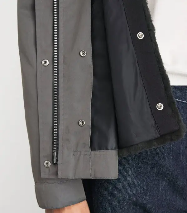 YVES SALOMON Down Fur-trim Technical Parka Coat