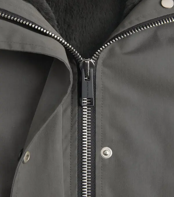 YVES SALOMON Down Fur-trim Technical Parka Coat