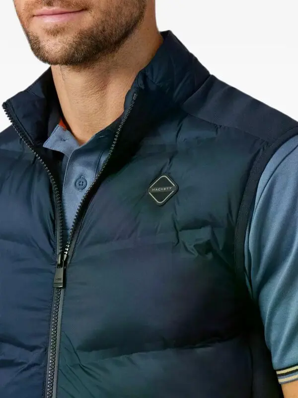 HACKETT LONDON Quilted-panel Gilet