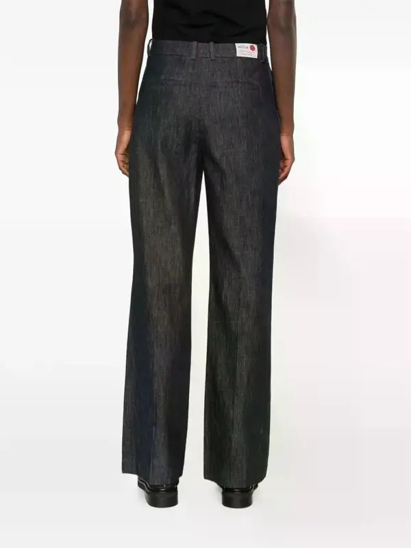 DRYKORN Logo-patch Wide-leg Jeans