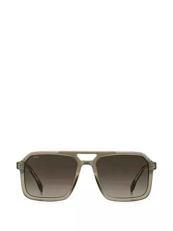 BOSS Sunglasses With Logo Trim - Grey