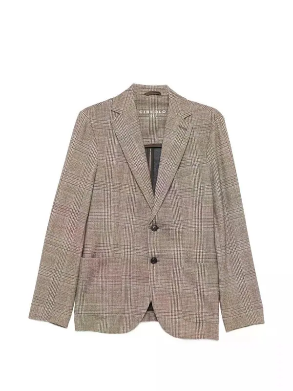 CIRCOLO 1901 Check-pattern Blazer - Brown