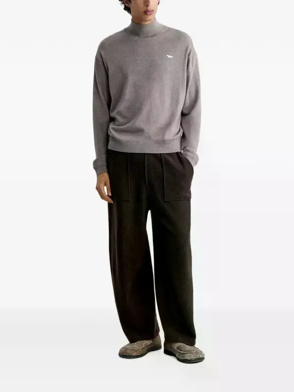 Maison Kitsuné Profile Fox High-neck Sweater