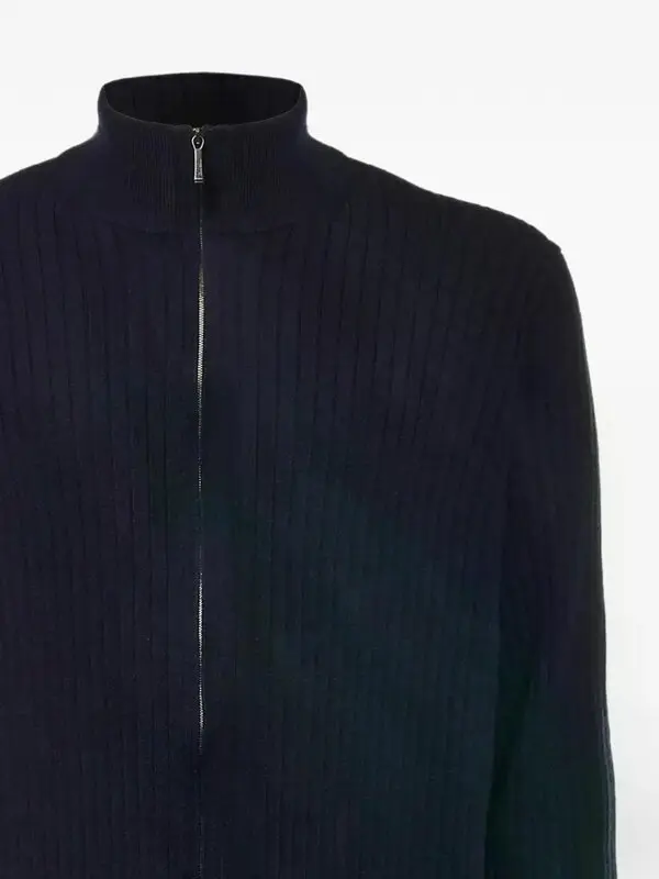 Loro Piana Ribbed-knit Cashmere Zip-up Cardigan