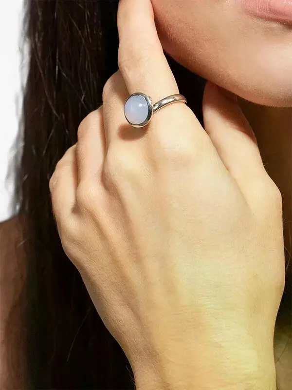 Tamara Comolli Chalcedony Large Bouton Ring