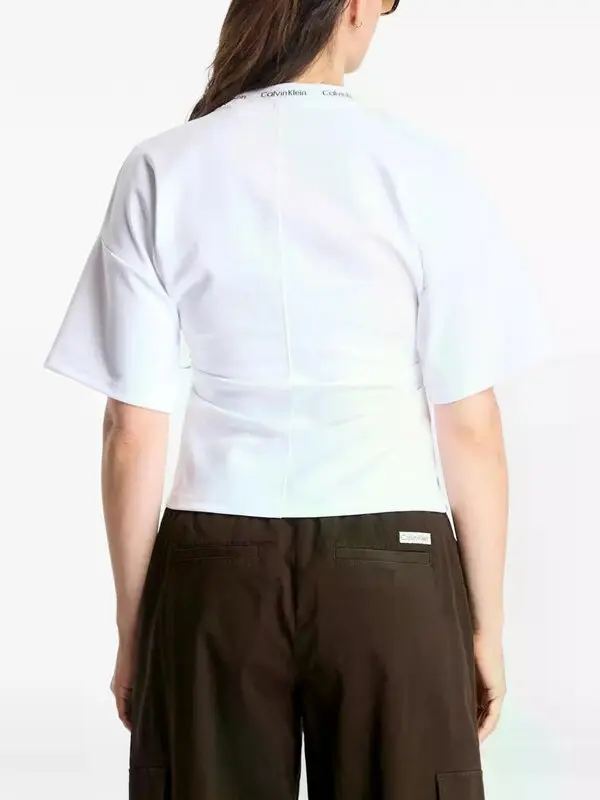 Calvin Klein Logo-neck Interlock T-shirt