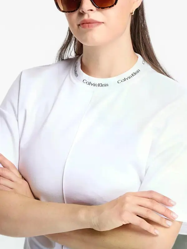 Calvin Klein Logo-neck Interlock T-shirt