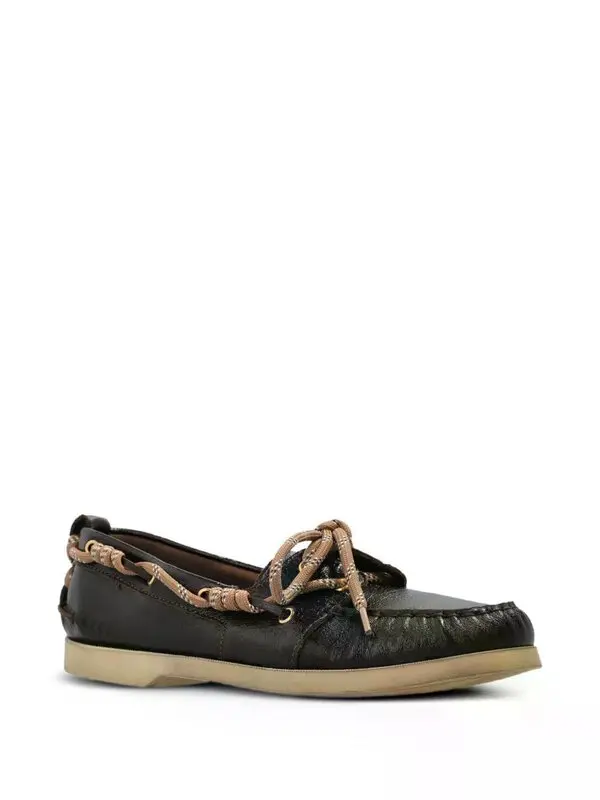 GOLDEN GOOSE Cruise Loafer In Glossy Dark Leather - Brown