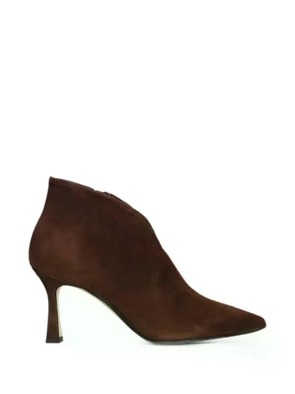 THE SELLER Pointed-toe V-cut Ankle Boots