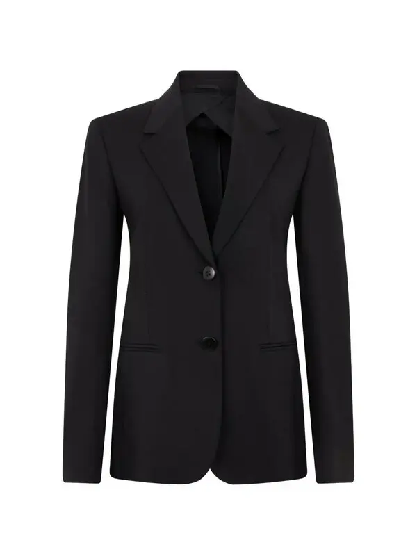 Max Mara Single-breasted Peaked-lapel Blazer - Black
