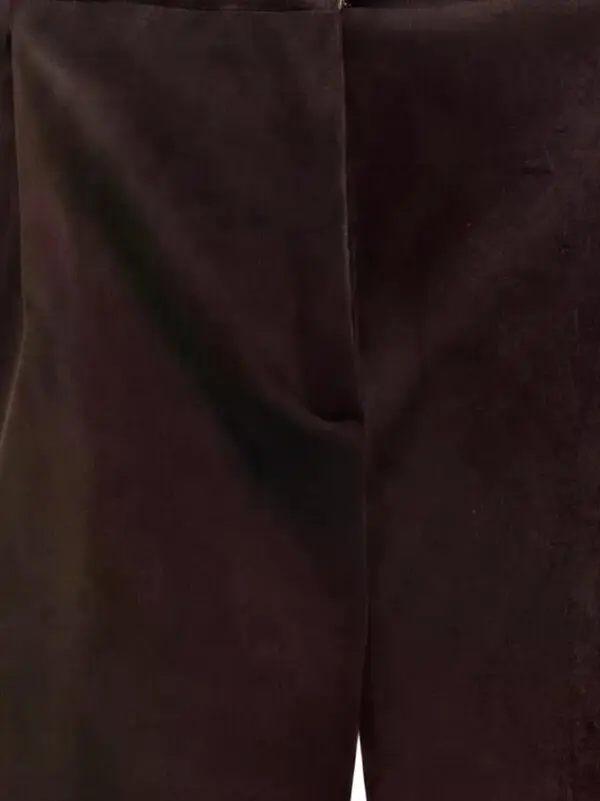 LARDINI Velvet Wide-leg Trousers