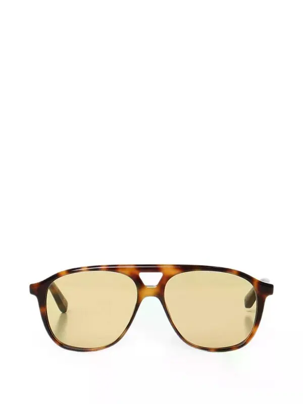 Chimi Umatortoiseshell-effect Pilot-frame Sunglasses