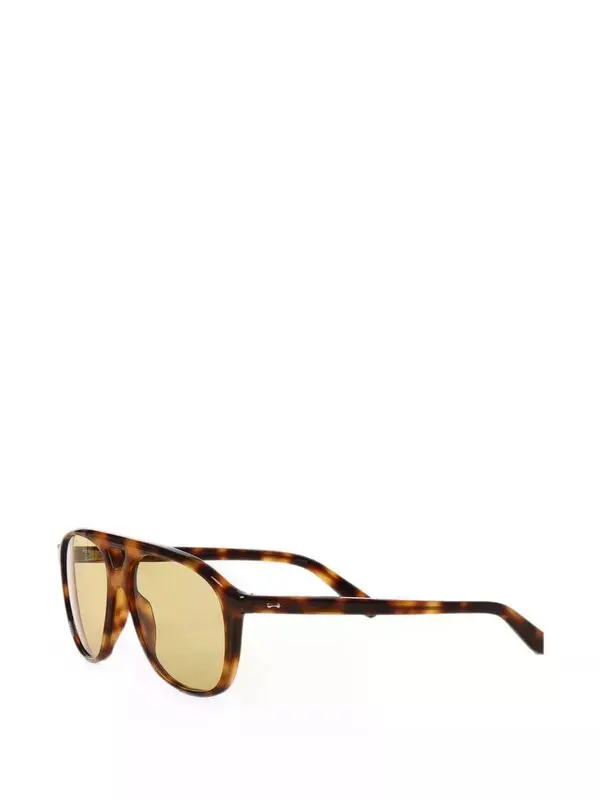 Chimi Umatortoiseshell-effect Pilot-frame Sunglasses