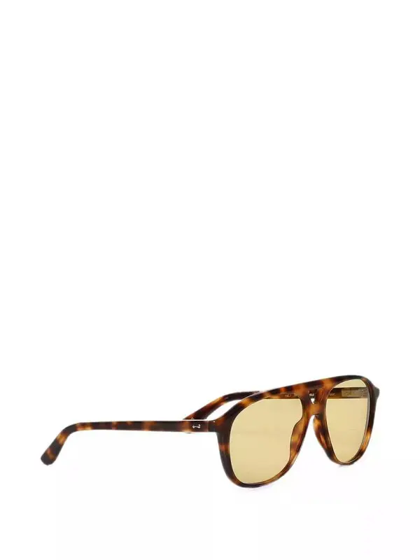 Chimi Umatortoiseshell-effect Pilot-frame Sunglasses