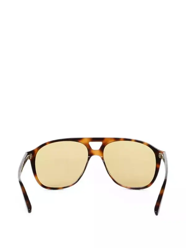 Chimi Umatortoiseshell-effect Pilot-frame Sunglasses