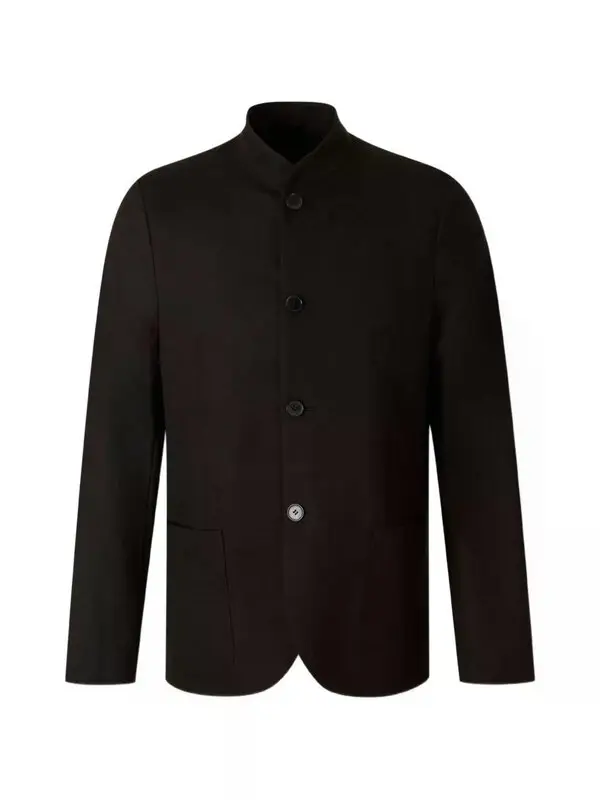 Harris Wharf London Nehru High-neck Patch-pocket Jacket