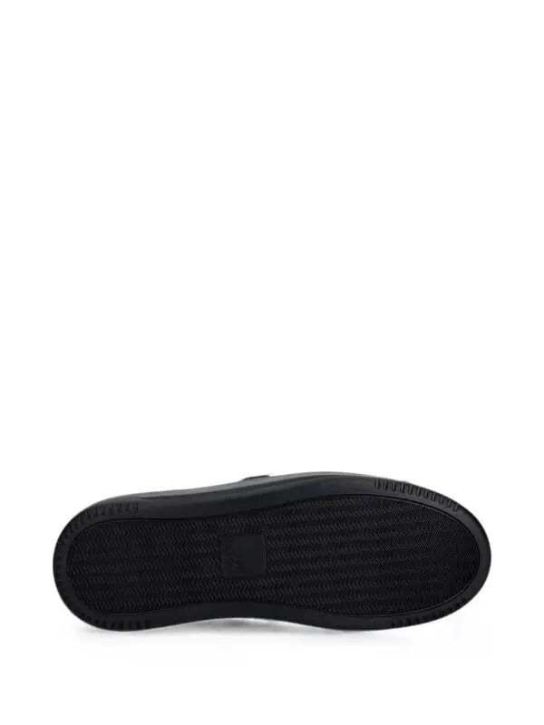 Moschino Heart Motif Logo Plaque Sneakers - Black