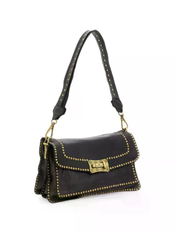 CAMPOMAGGI Agnese Studded Leather Shoulder Bag